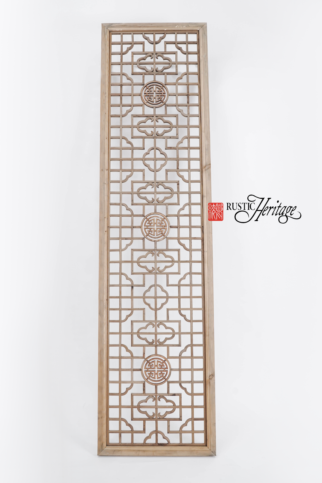 Tall Wooden Puzzle Panel – Rustic Heritage